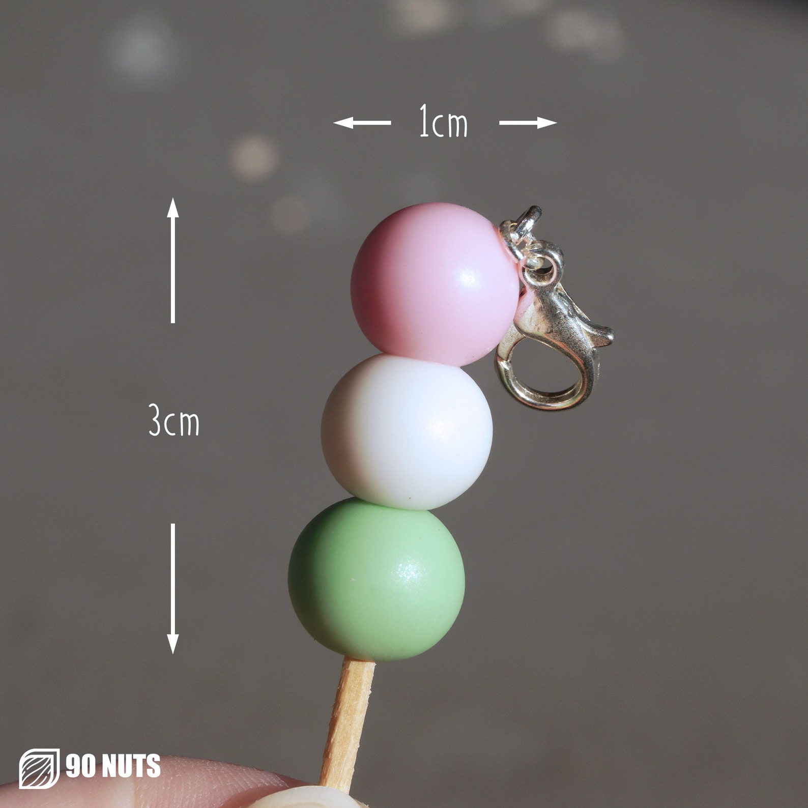 Dango Stick Charm Polymer Clay Mochi Keychain Japanese Food - Etsy UK
