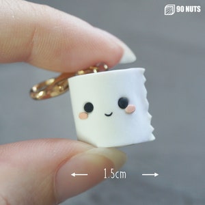 Toilet Paper Roll Kawaii Charm Tissue Keychain - Etsy