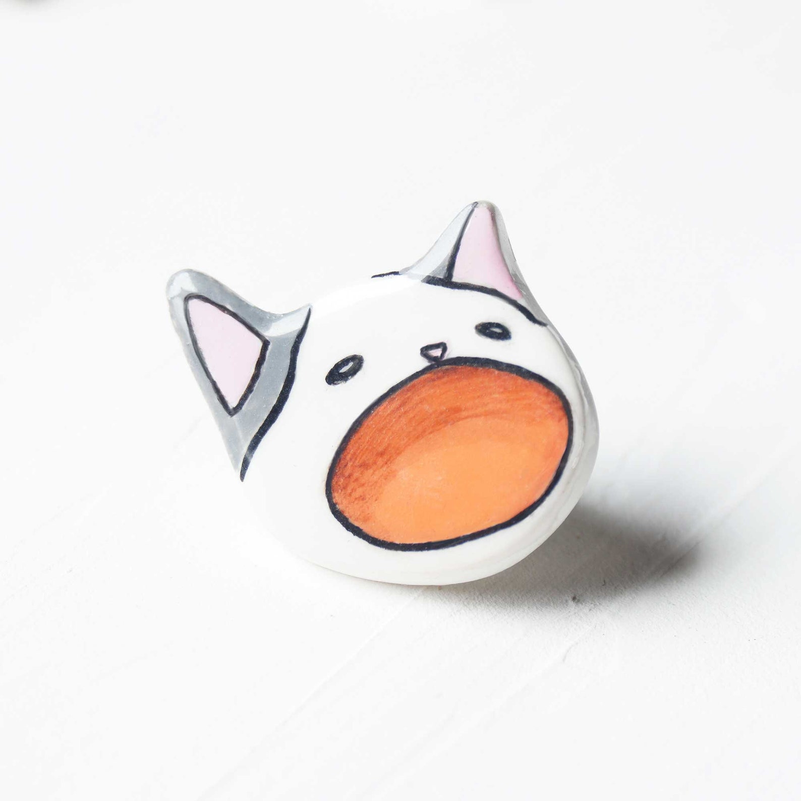 Pop Cat Meme Pin Badge - Etsy
