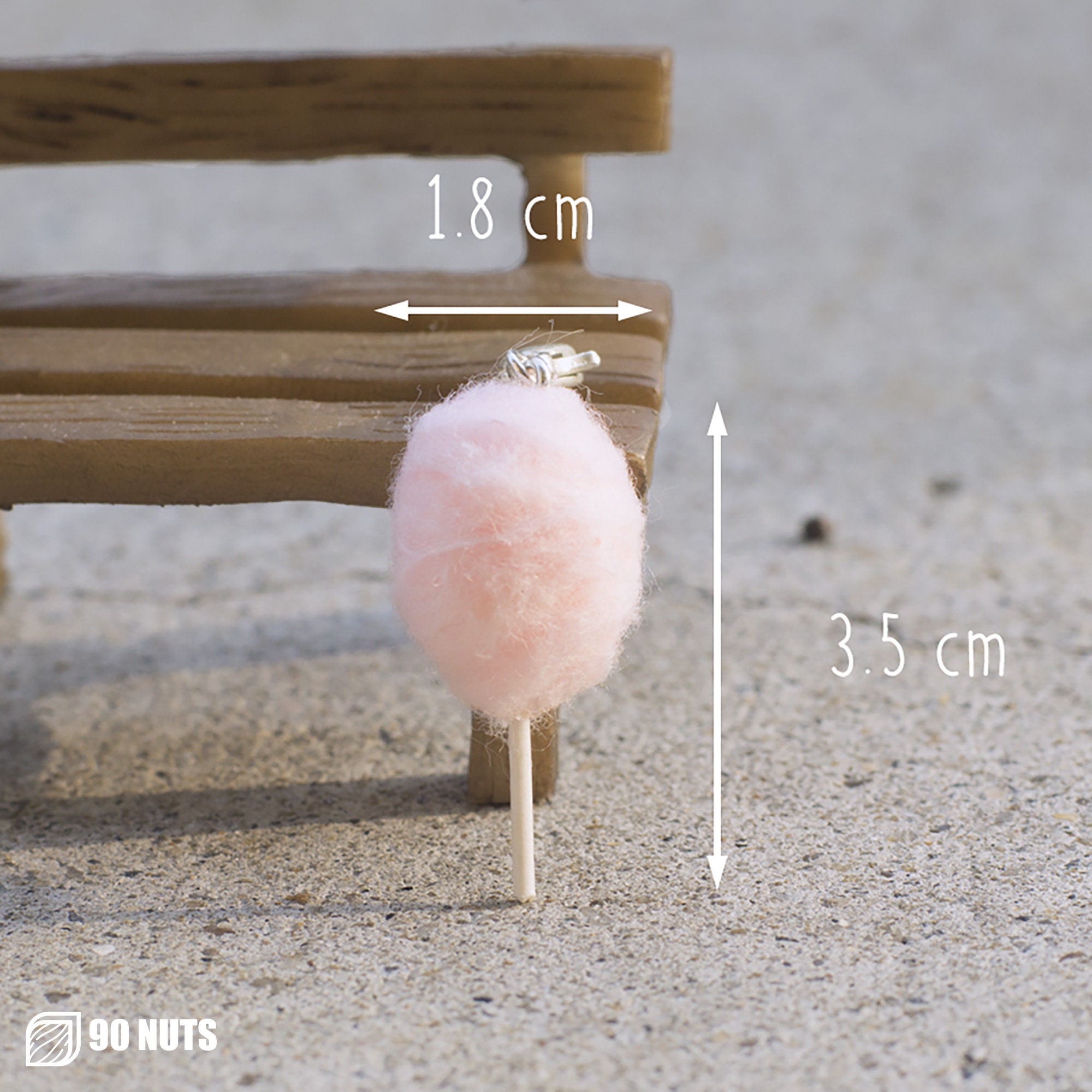 Cotton Candy Charm Handmade Miniature Food Accessory - Etsy
