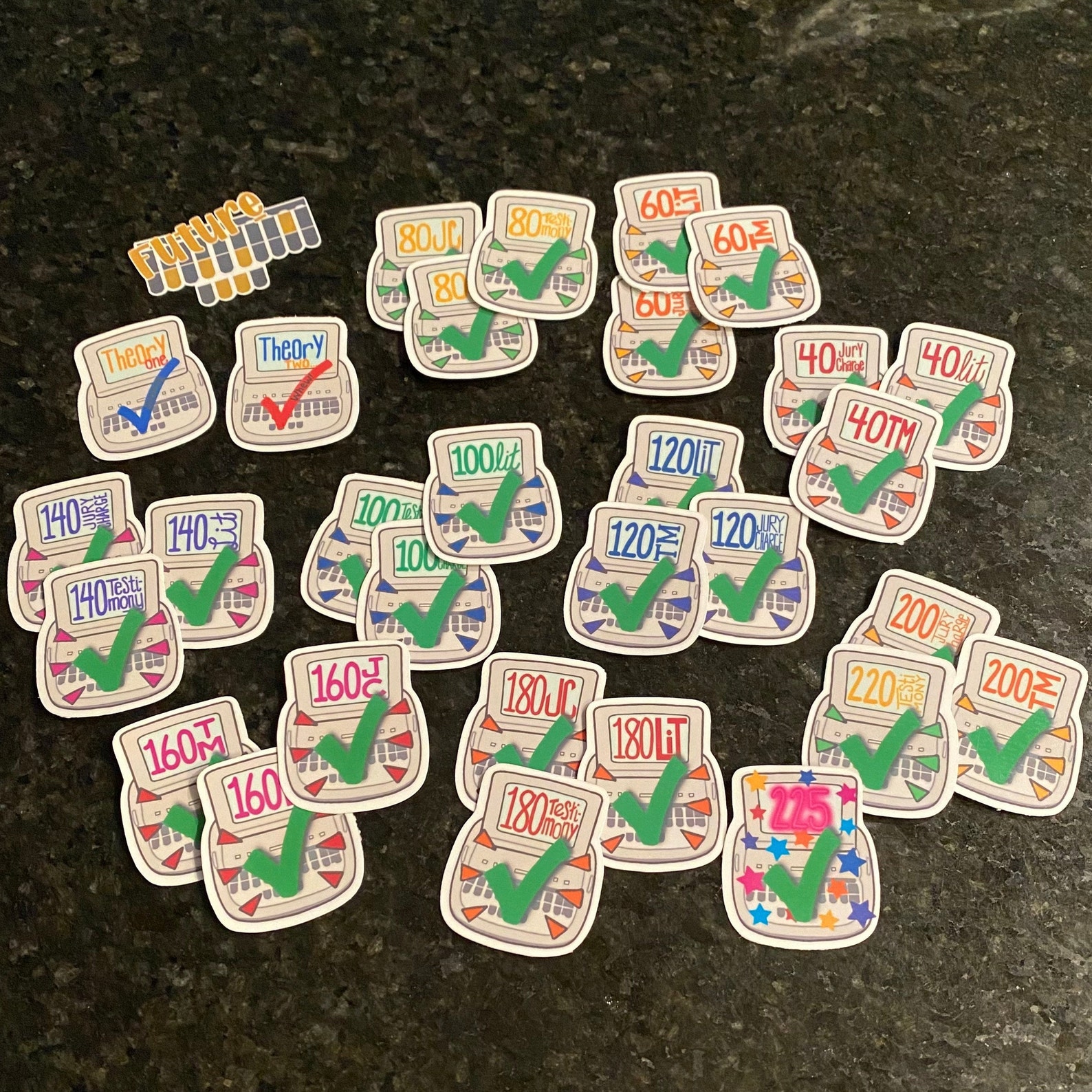 Stenography Student Progress Stickers court - Etsy
