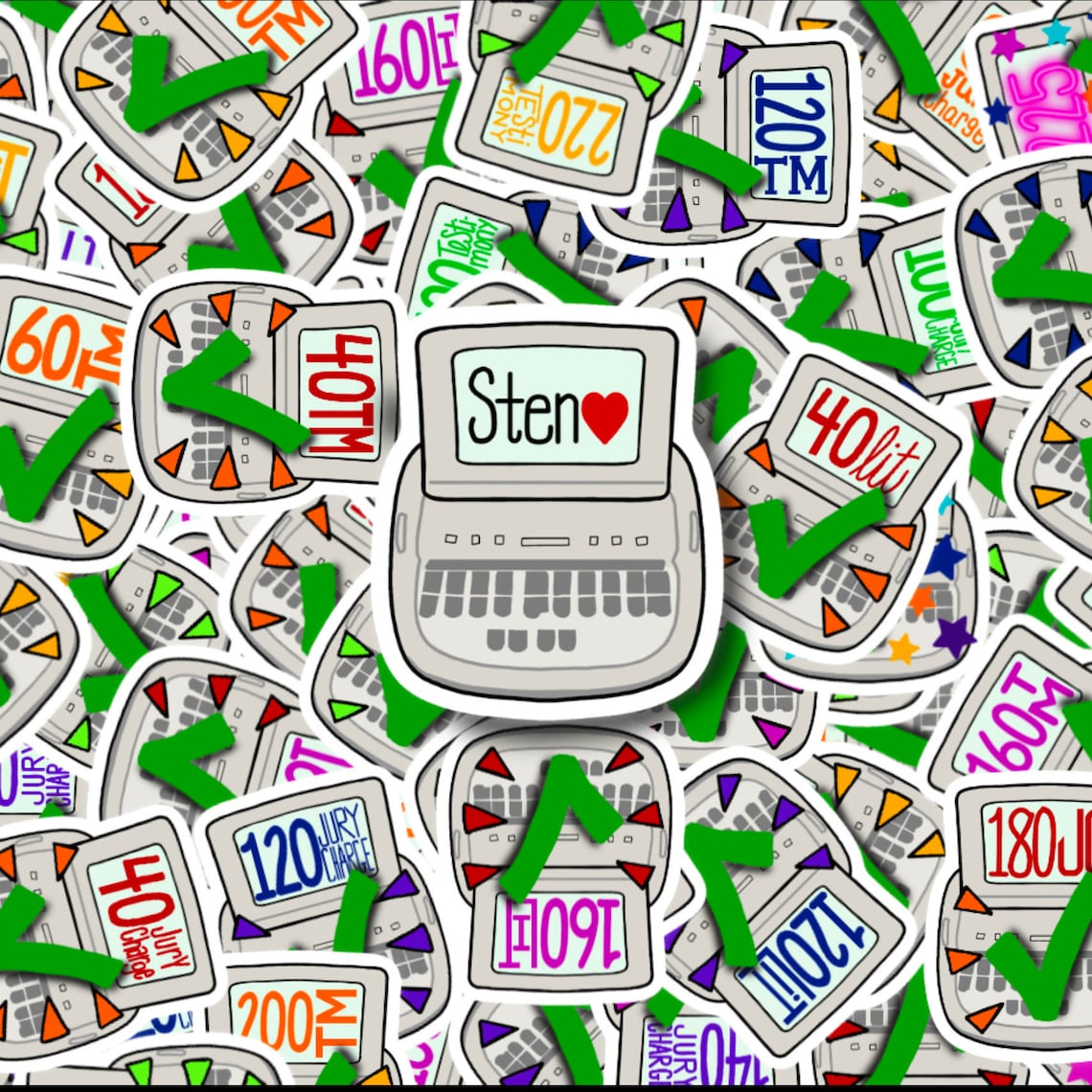 Stenography Student Progress Stickers court Reporting - Etsy