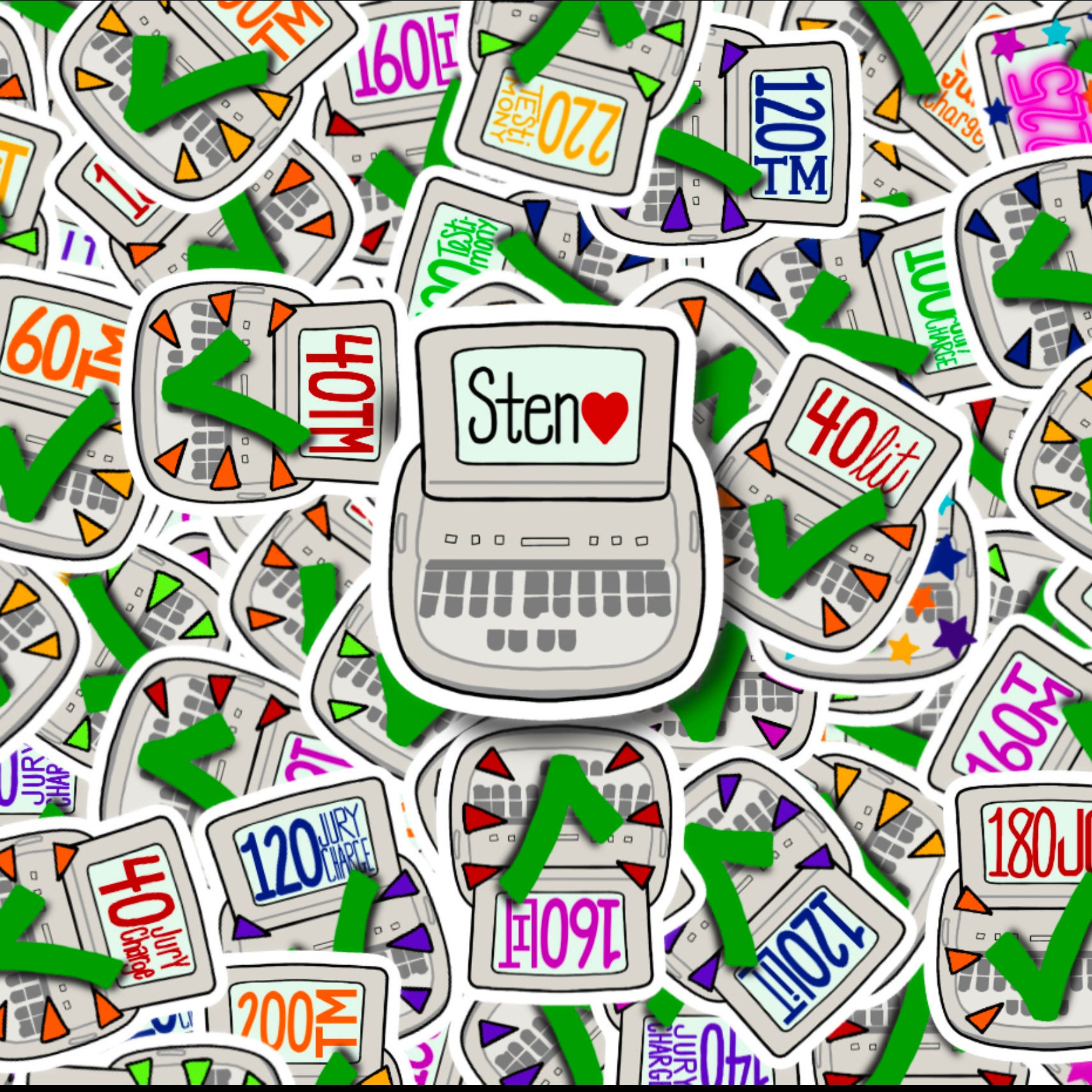 Stenography Student Progress Stickers (court Reporting) - Etsy