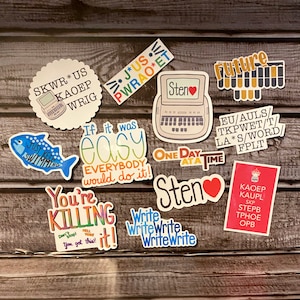 Motivational Steno Speed Stickers for Court Reporters, Captioners, and ...