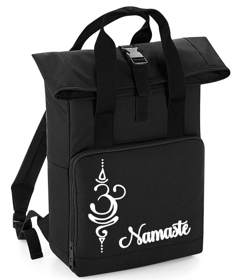 Yoga Bag Breathe Symbol Namaste Backpack Meditation - Etsy
