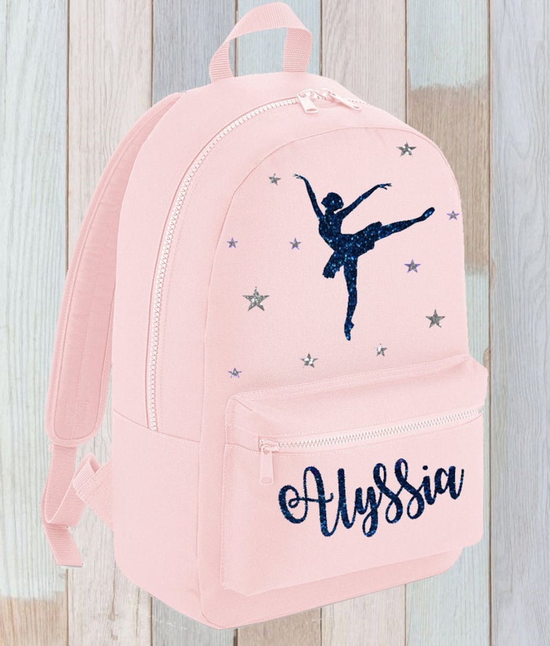 Pink Ballet Bag Backpack PERSONALISED Ballerina Holdall Gift Present ...