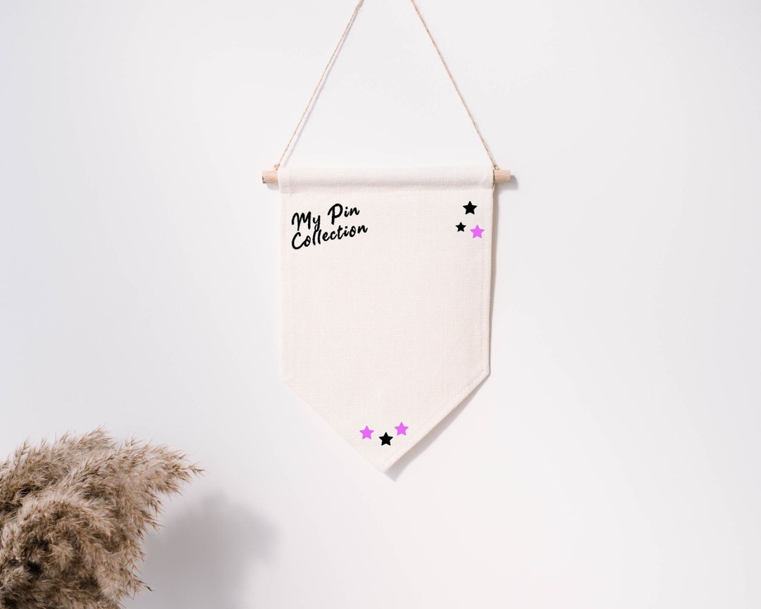 Pin Badge Display - Pennant Banner - Enamel Pin Badge Display - Pin ...