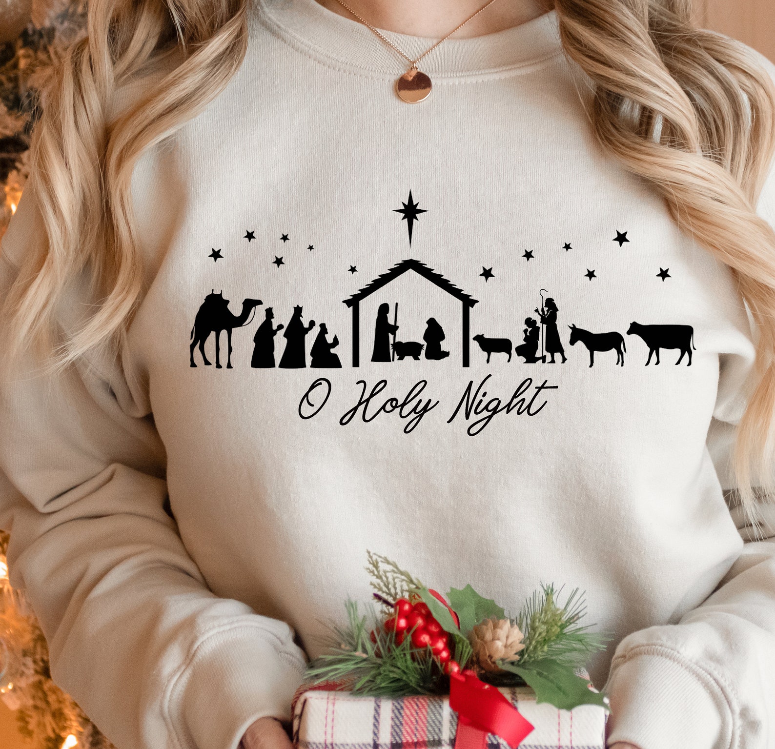Nativity Sweatshirt, Nativity Scene, Christmas Jumper, Christmas ...
