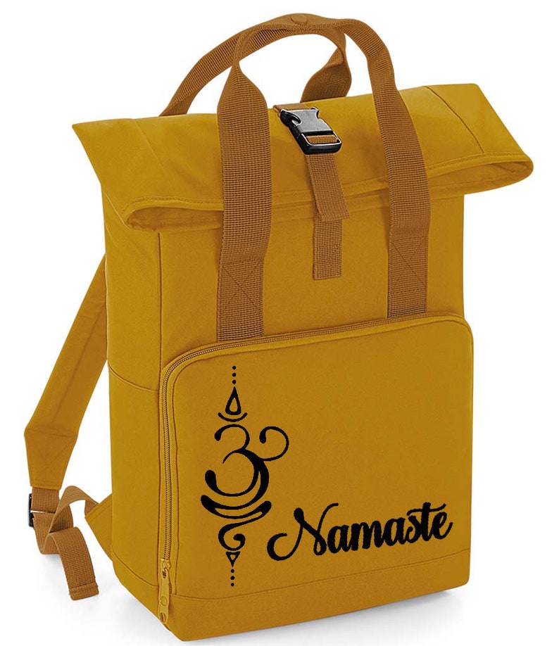 Yoga Bag Breathe Symbol Namaste Backpack Meditation Mindfulness Holdall ...
