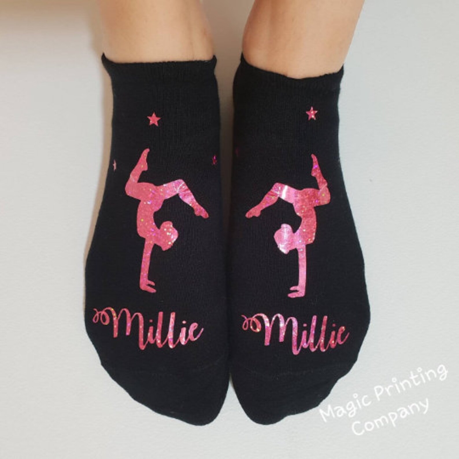 Personalised Gymnastics Socks Gym Trainer Liners Gym Bag - Etsy