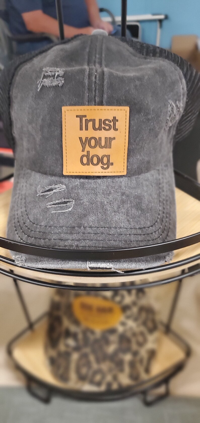 Mens Hats Dog Leather Patch - Etsy