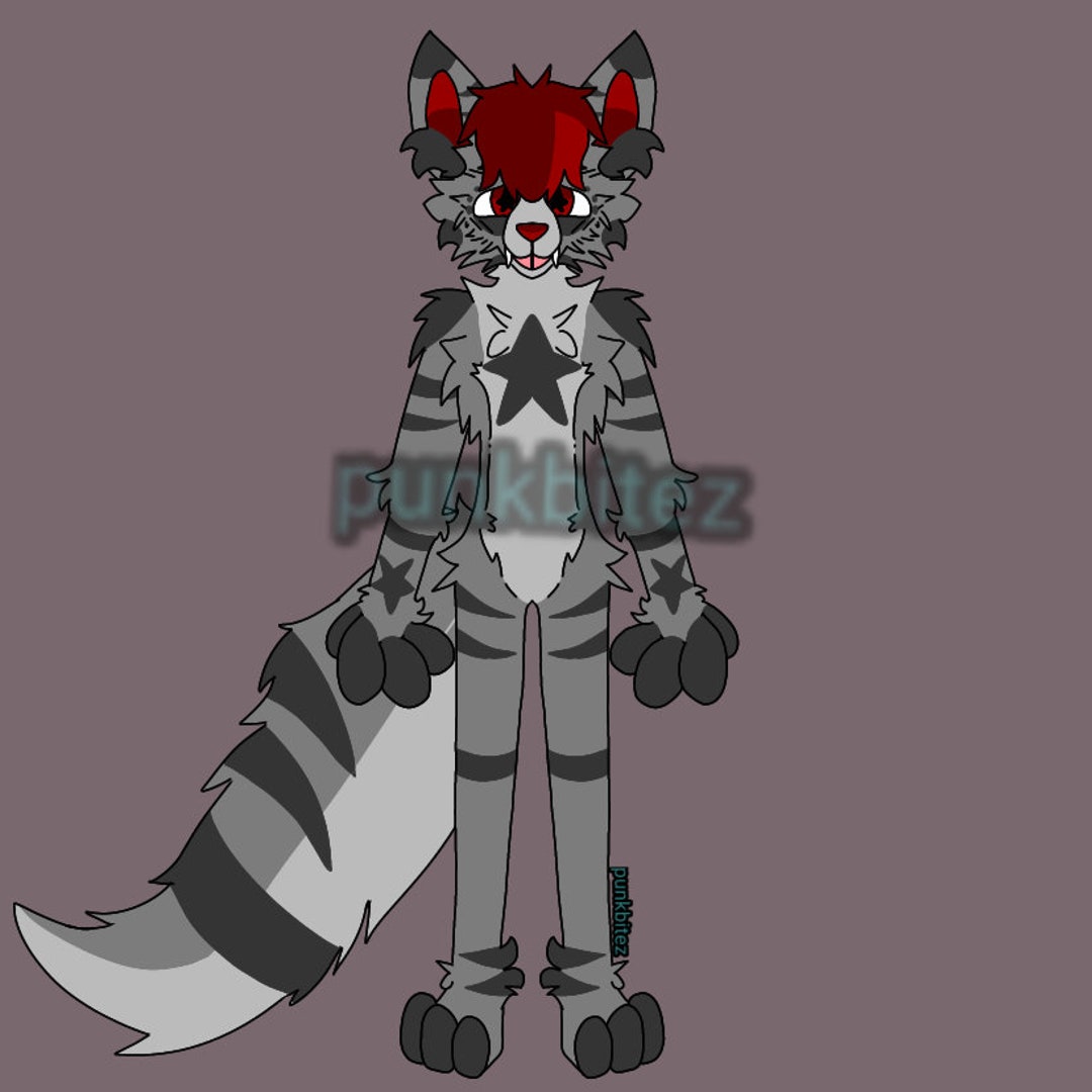 Furry Fursona Oc Wolf Raccoon Adopt - Etsy
