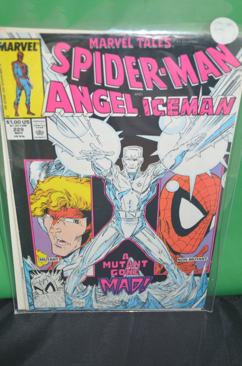 1989 Marvel Spider-man Angel Iceman 1989 Todd Mcfarlane Cover | Etsy