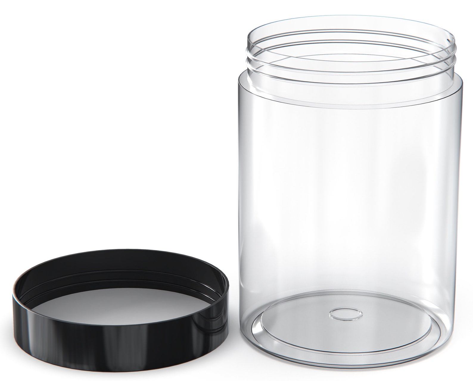 8oz Container With Lids 30 Pack Clear Plastic Round Storage - Etsy