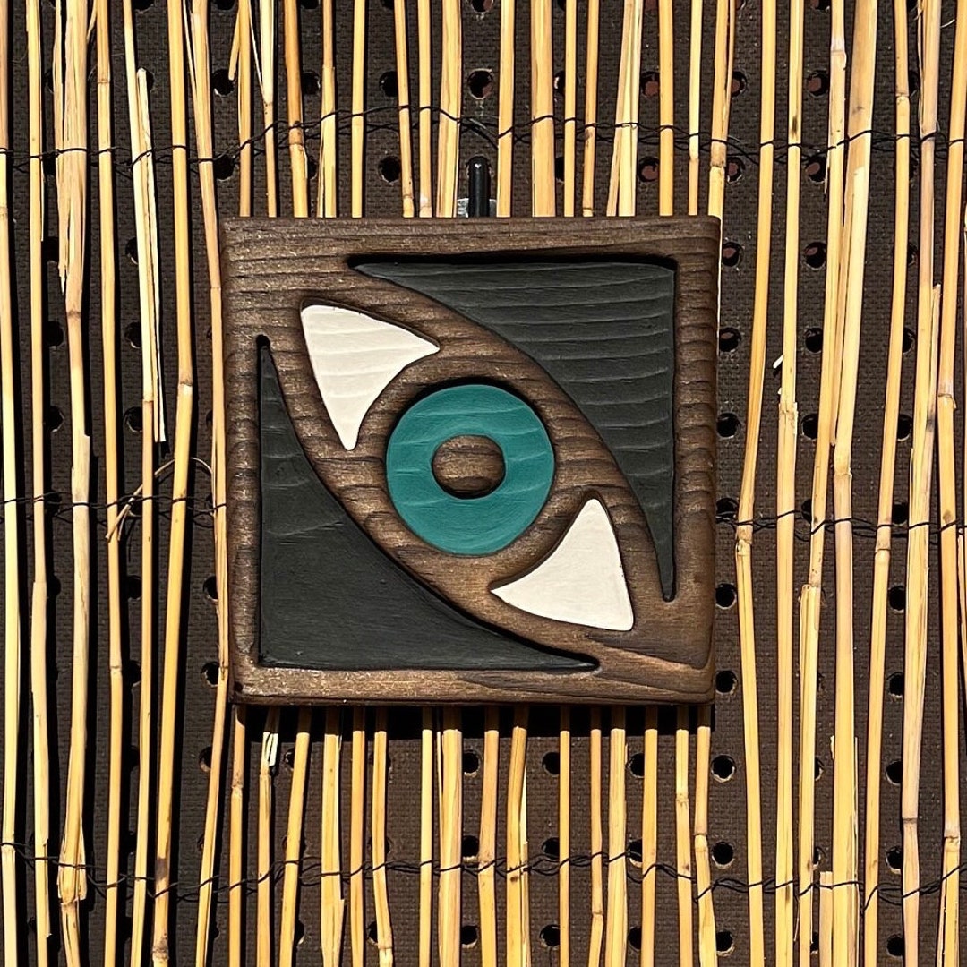 Breeze Block Eye Wall Art Wood Carving - Etsy