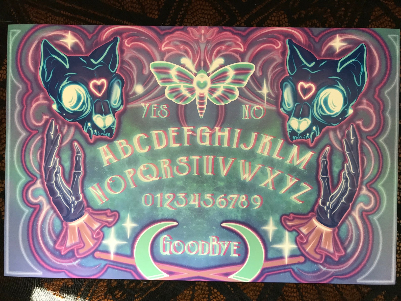 Pretty & Pastel Ouija Board Print - Etsy