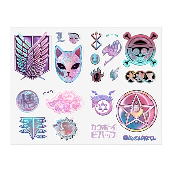 Stickers Sheet Anime - Etsy