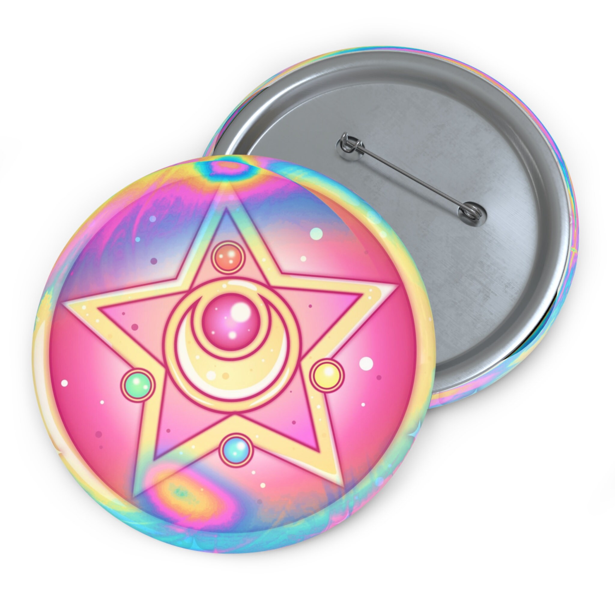 Magical Girl Pin-back Buttons - Etsy