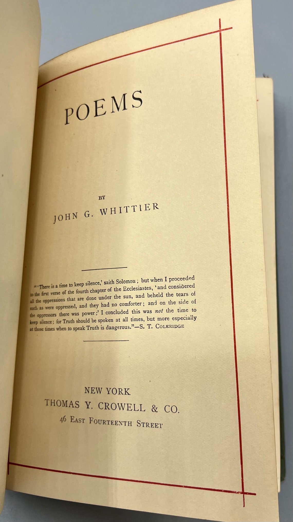Poems by John Greenleaf Whittier 1880s Antique Decorative Edition - Etsy