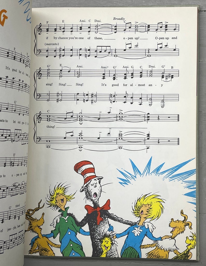 The Cat in the Hat Song Book by Dr. Seuss First Edition 1967 Random ...
