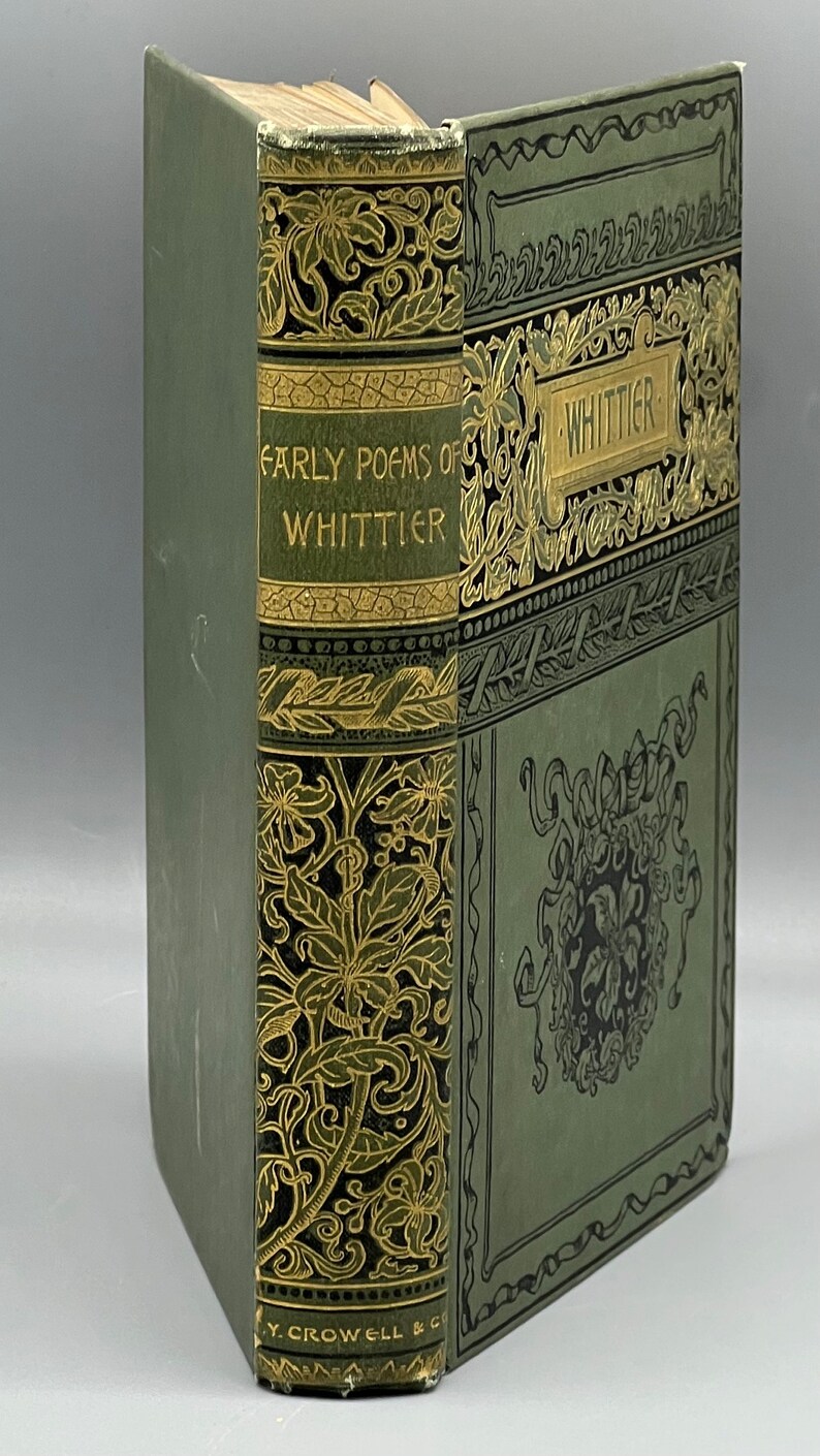 Poems by John Greenleaf Whittier 1880s Antique Decorative Edition - Etsy