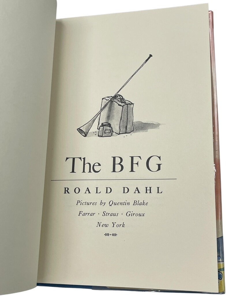 The BFG by Roald Dahl First US Edition 1982 - Etsy
