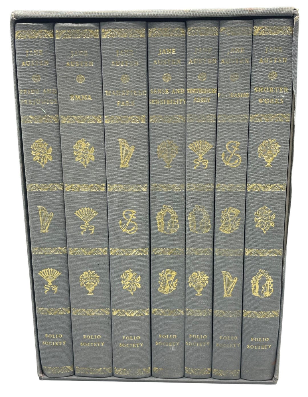 The Works of Jane Austen Vintage Seven Volume Set in Slipcase Folio ...