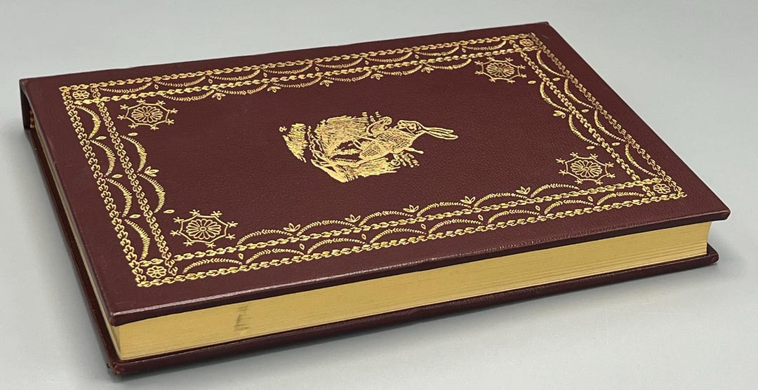 Alice's Adventures in Wonderland Leather Binding Vintage 1977 Ornate ...