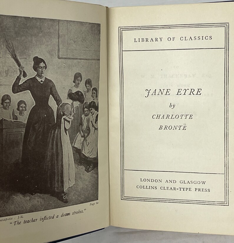 Jane Eyre by Charlotte Bronte Vintage Collins Edition in Slipcase - Etsy