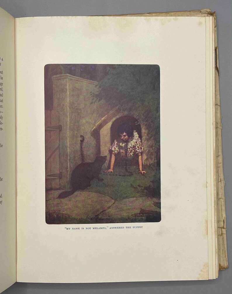 Pinocchio Illustrated by Maria Kirk 1920 Carlo Collodi Vintage Book ...