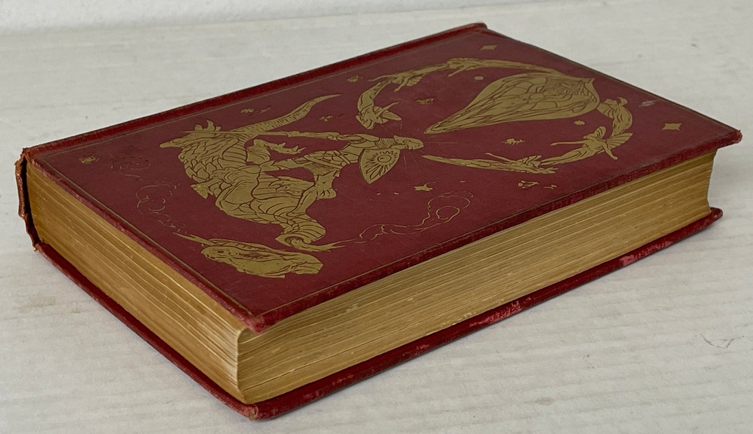 The Crimson Fairy Book by Andrew Lang 1914 Edition Decorative Binding ...