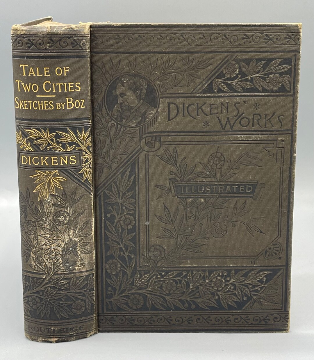 A Tale of Two Cities & Sketches by Boz Charles Dickens Antique - Etsy