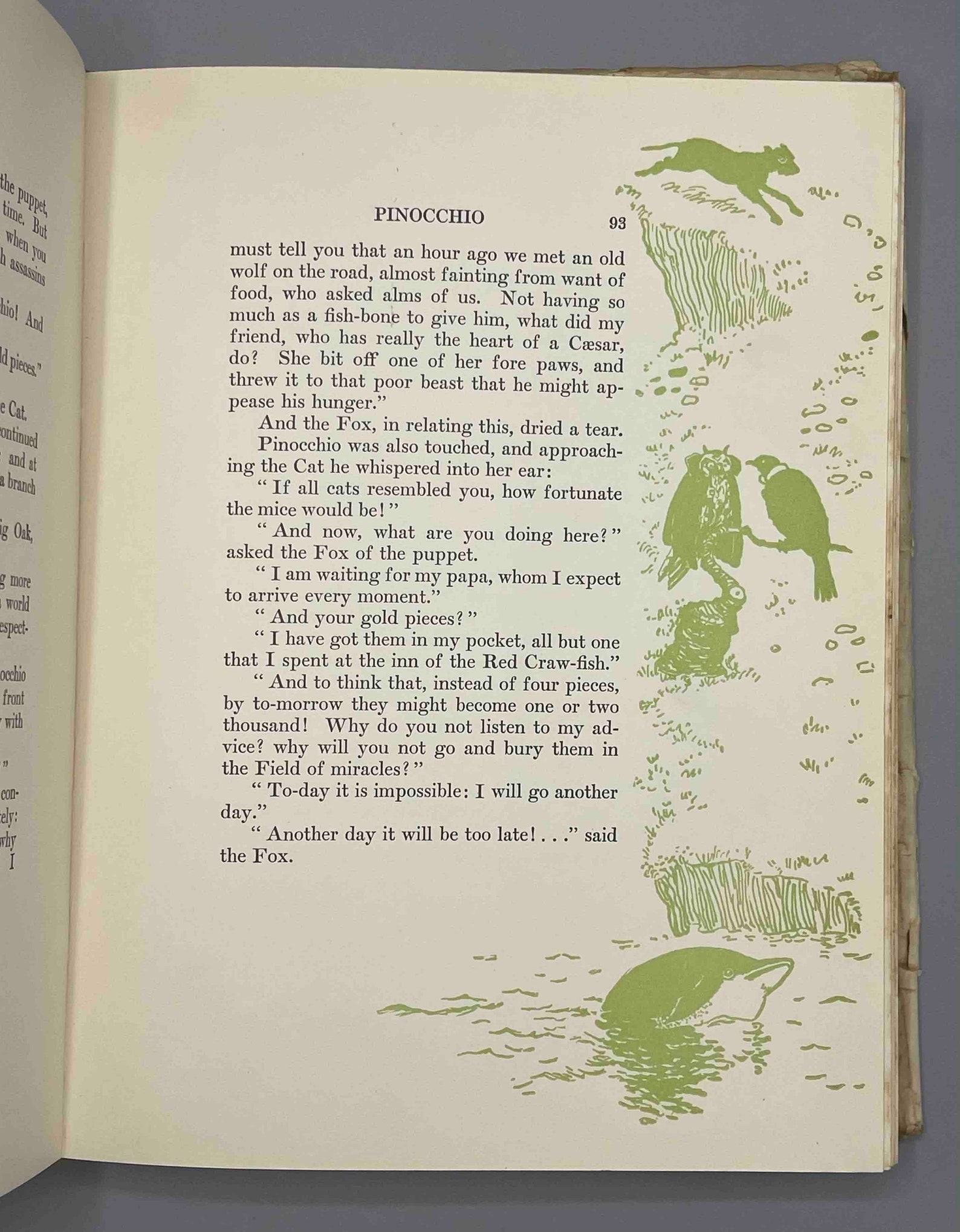 Pinocchio Illustrated by Maria Kirk 1920 Carlo Collodi Vintage Book ...