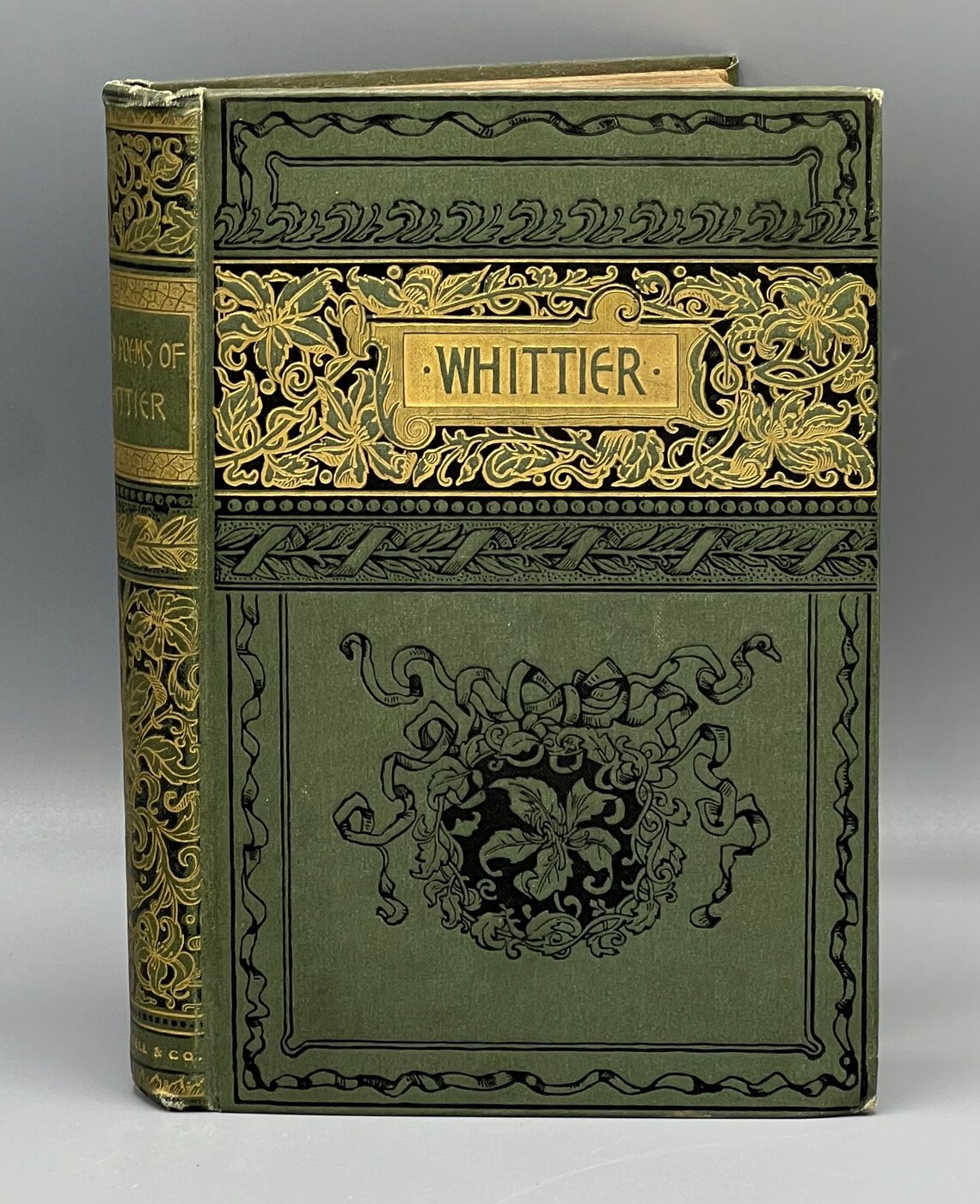 Poems by John Greenleaf Whittier 1880s Antique Decorative Edition - Etsy