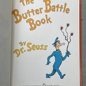 The Butter Battle Book by Dr. Seuss First Edition 1984 - Etsy