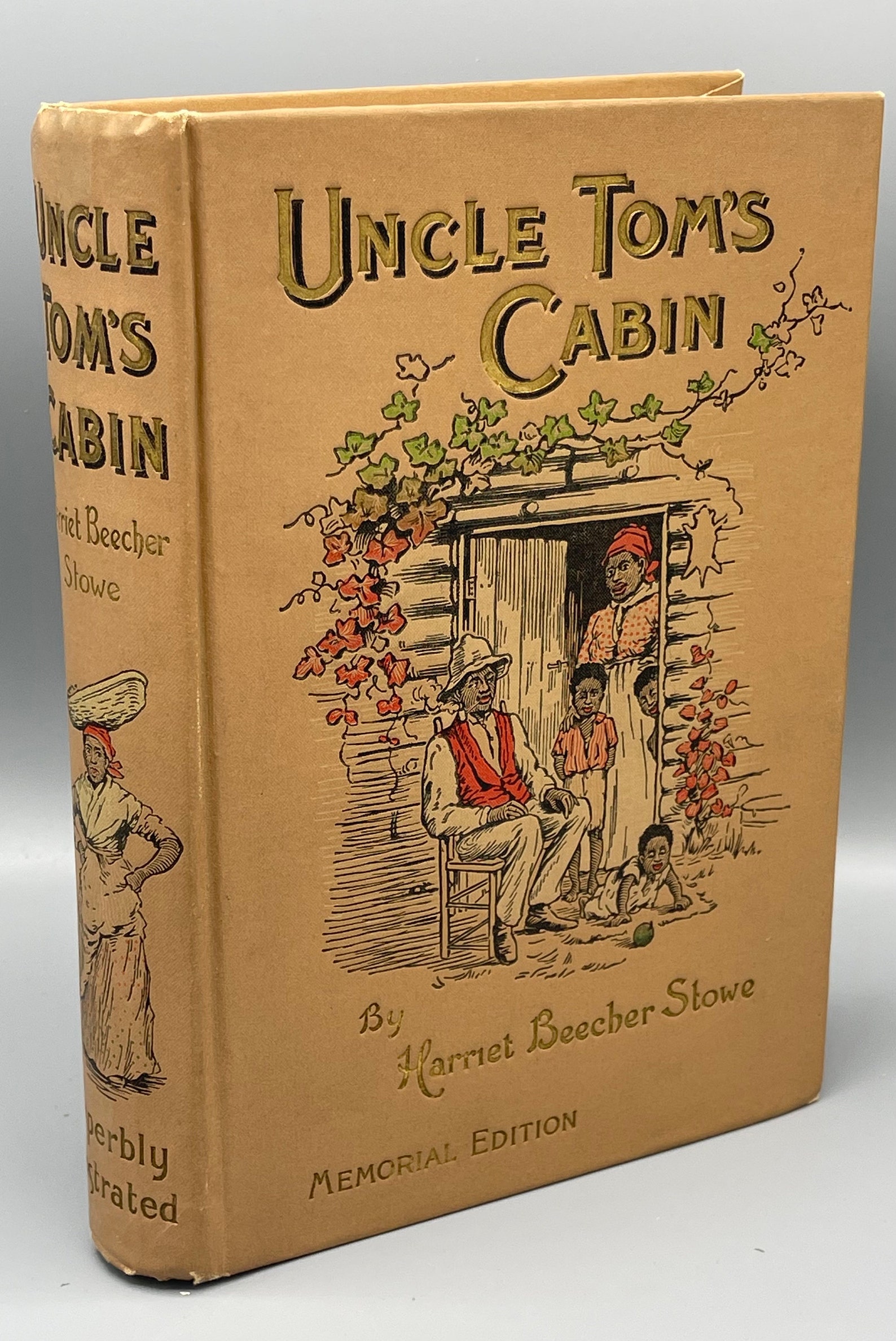 Uncle Tom's Cabin by Harriet Beecher Stowe 1897 Beautiful Antique Illustrated Memorial Edition ...