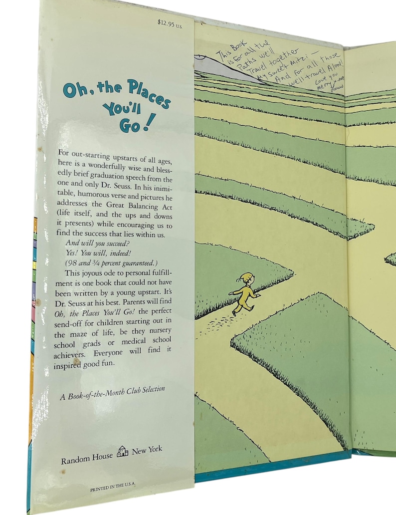 Oh, the Places You'll Go! by Dr. Seuss First Edition First Printing ...