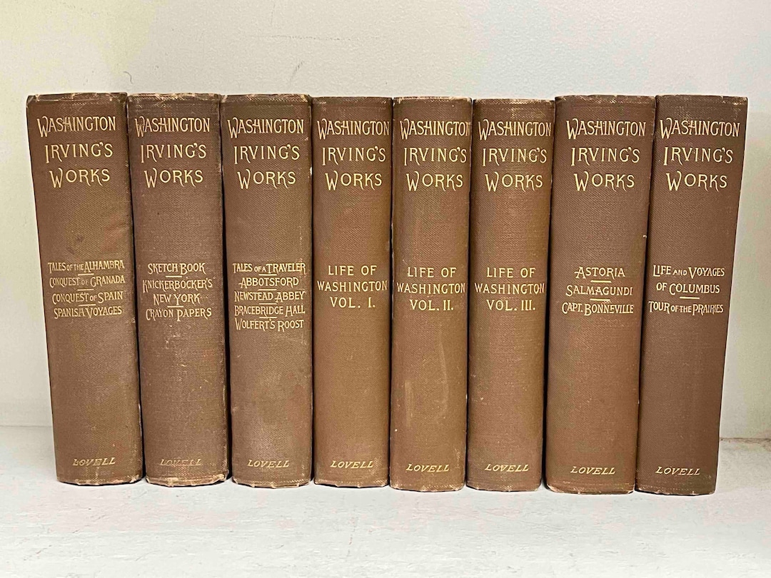 Washington Irving's Works 8 Volume Set Lovell New York 1880s Antique - Etsy