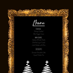 Holiday Menu Template- Canva Ready - Etsy