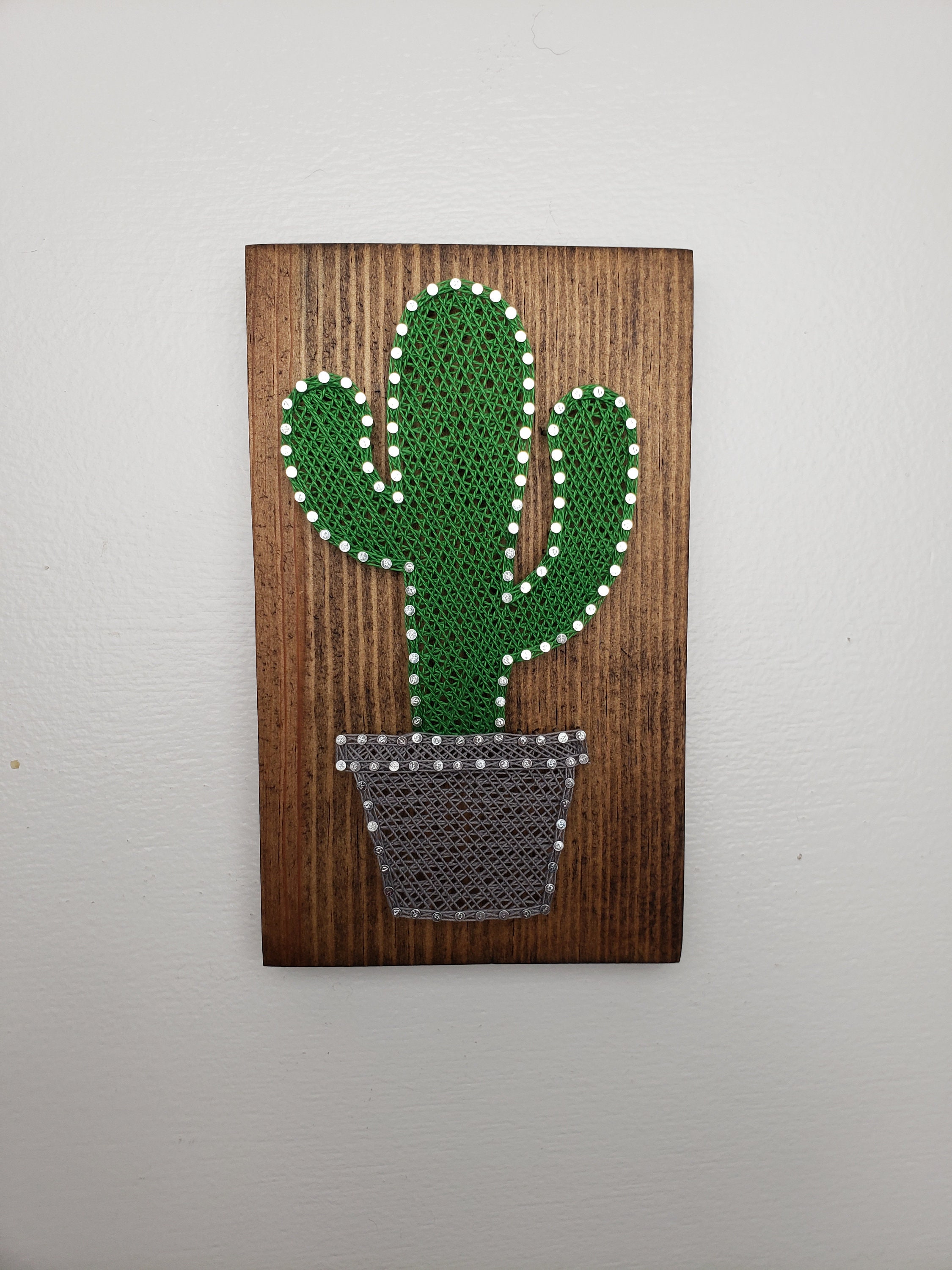 Succulent String Art String Art Décor String Art Set Nail - Etsy