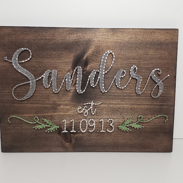 Name String Art - Etsy