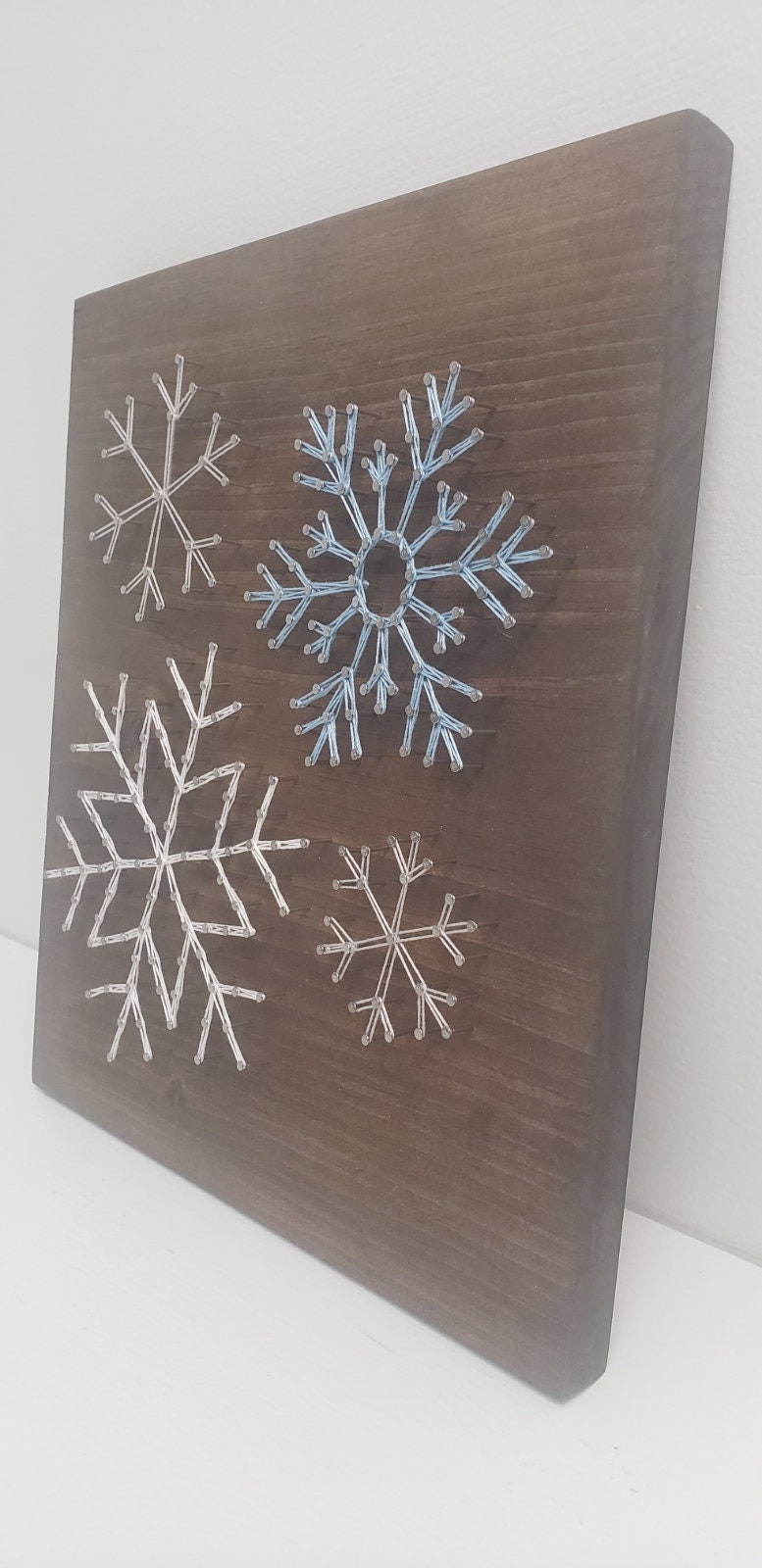 Snowflake String Art Holiday String Art Holiday Decor - Etsy