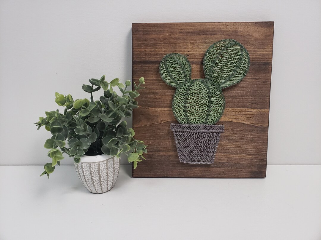 Succulent String Art, String Art Décor, String Art Gift, Nail and ...