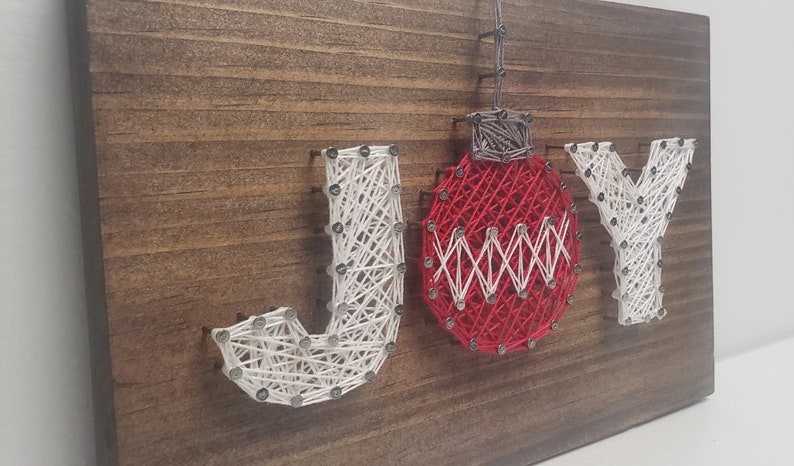 Joy String Art, Christmas Decorations, Holiday String Art, Joy, Unique ...