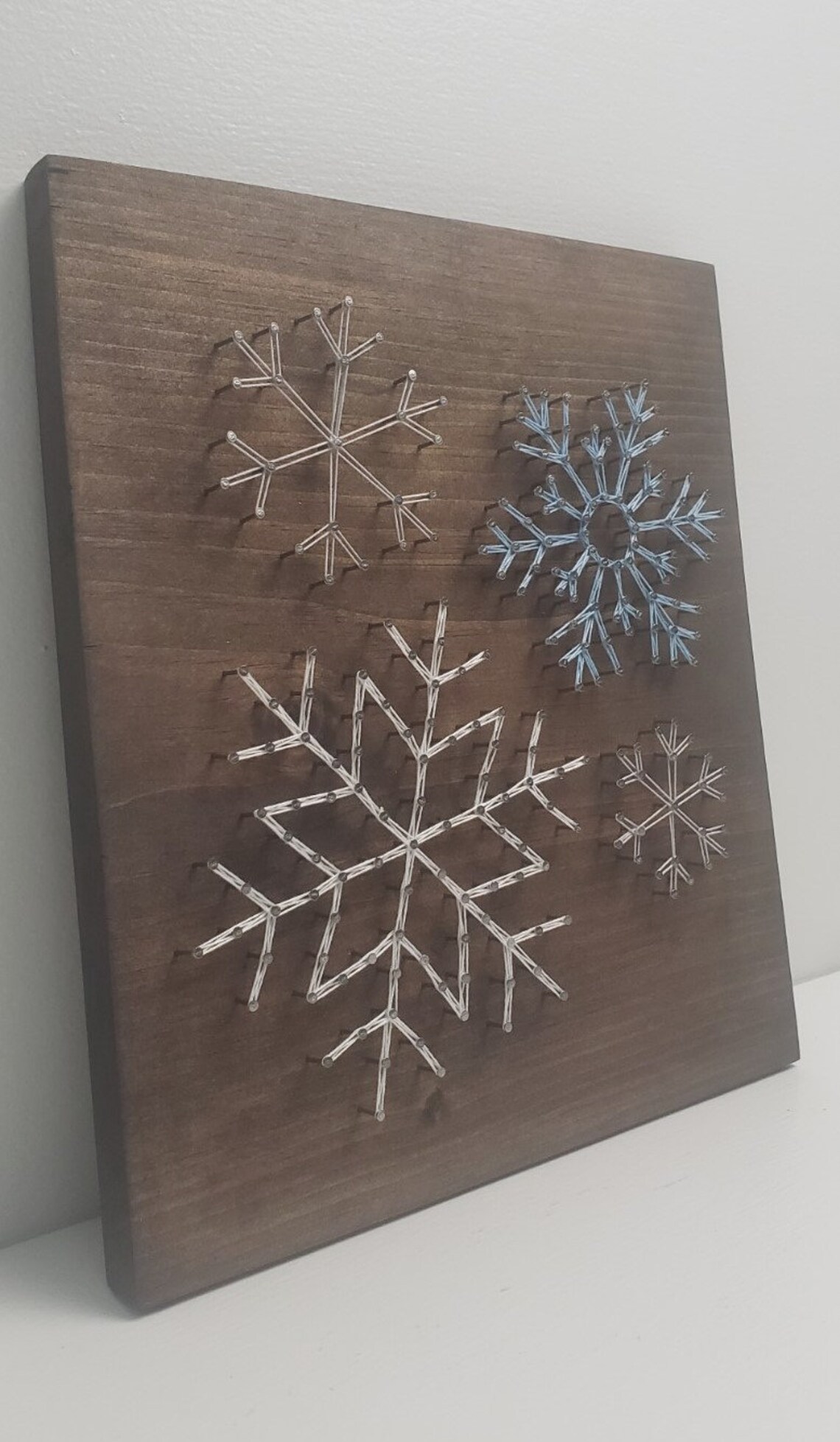Snowflake String Art Holiday String Art Holiday Decor - Etsy