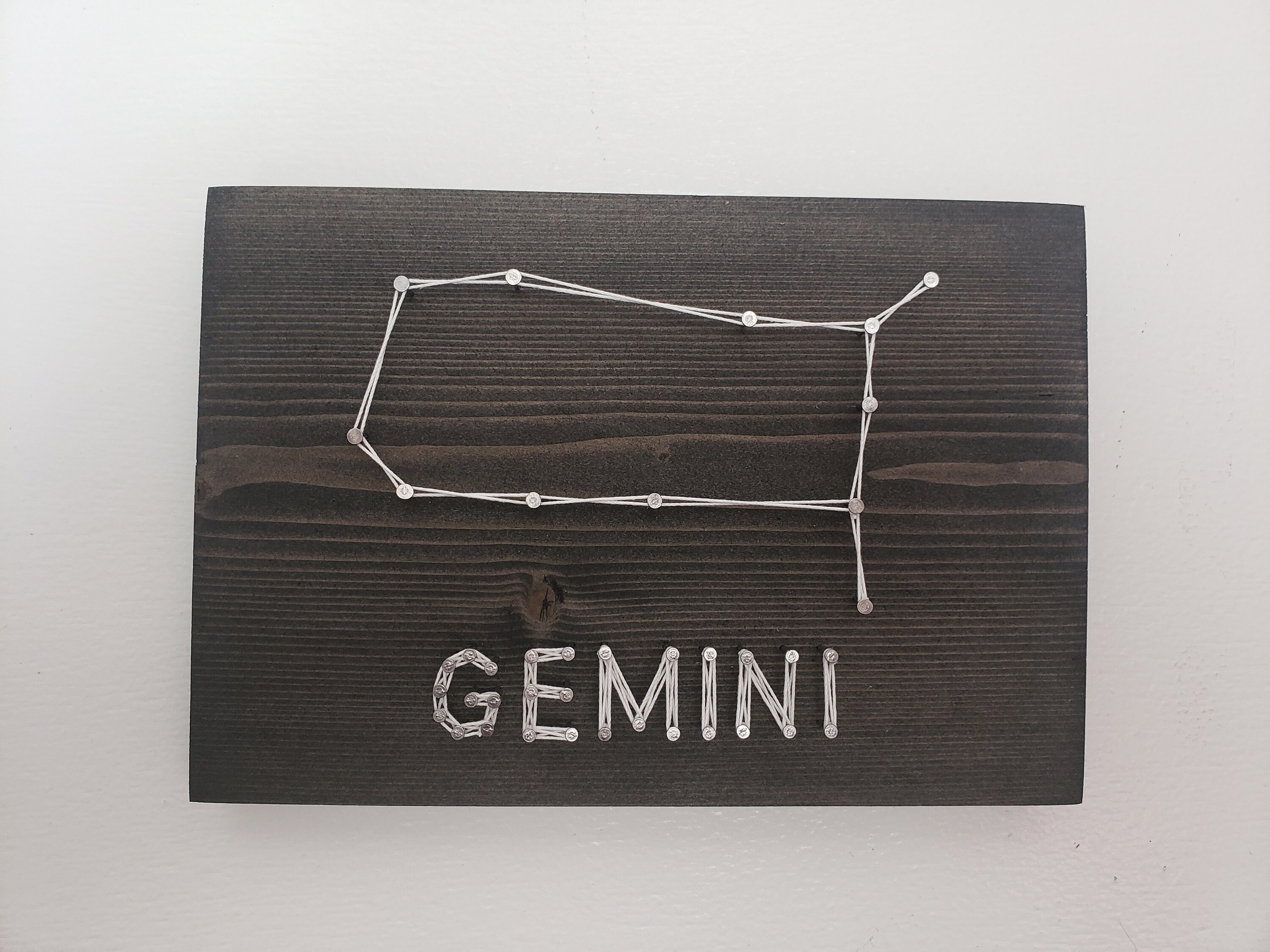 Zodiac Sign Constellation String Art Zodiac Sign String Art - Etsy