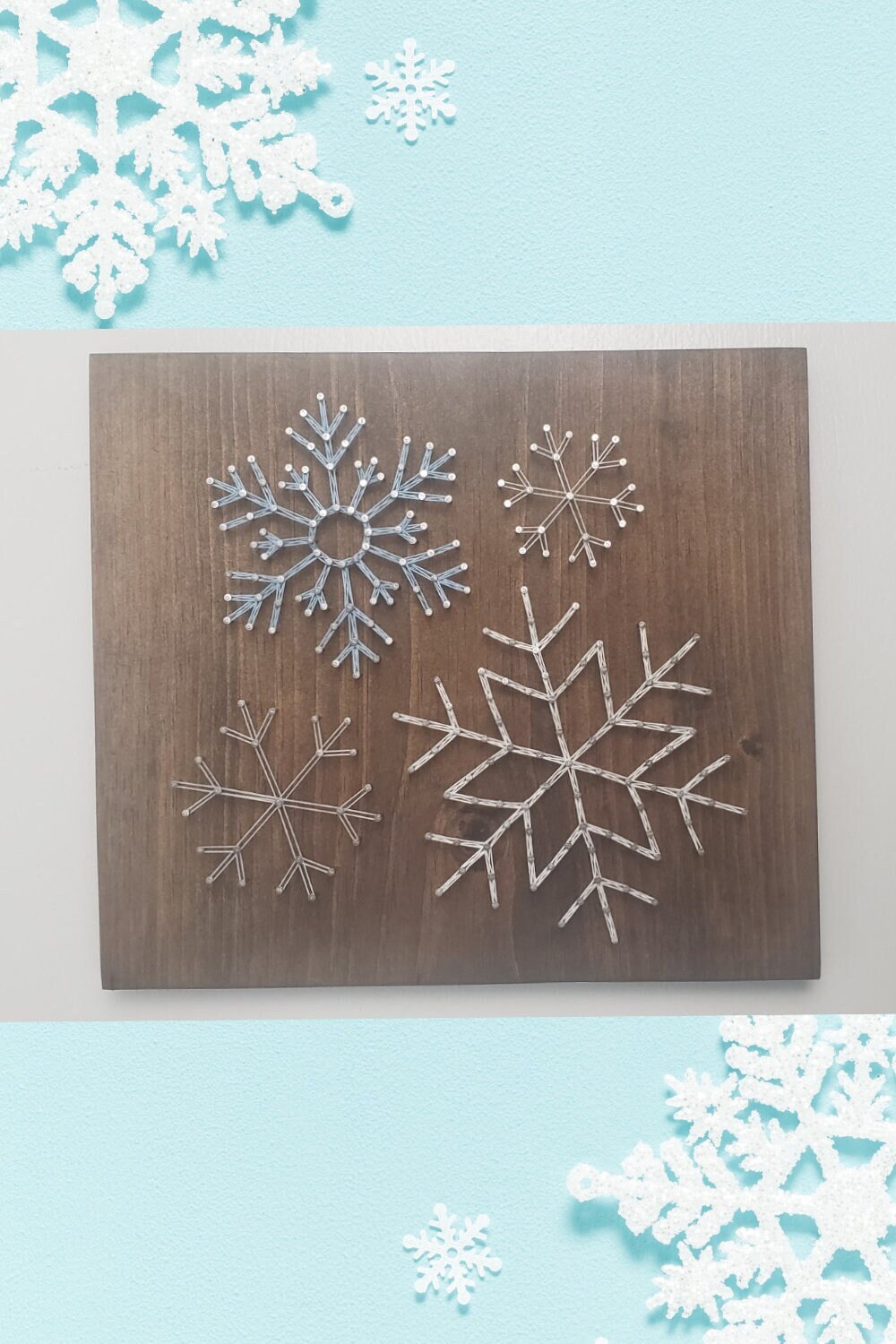 Snowflake String Art Holiday String Art Holiday Decor - Etsy
