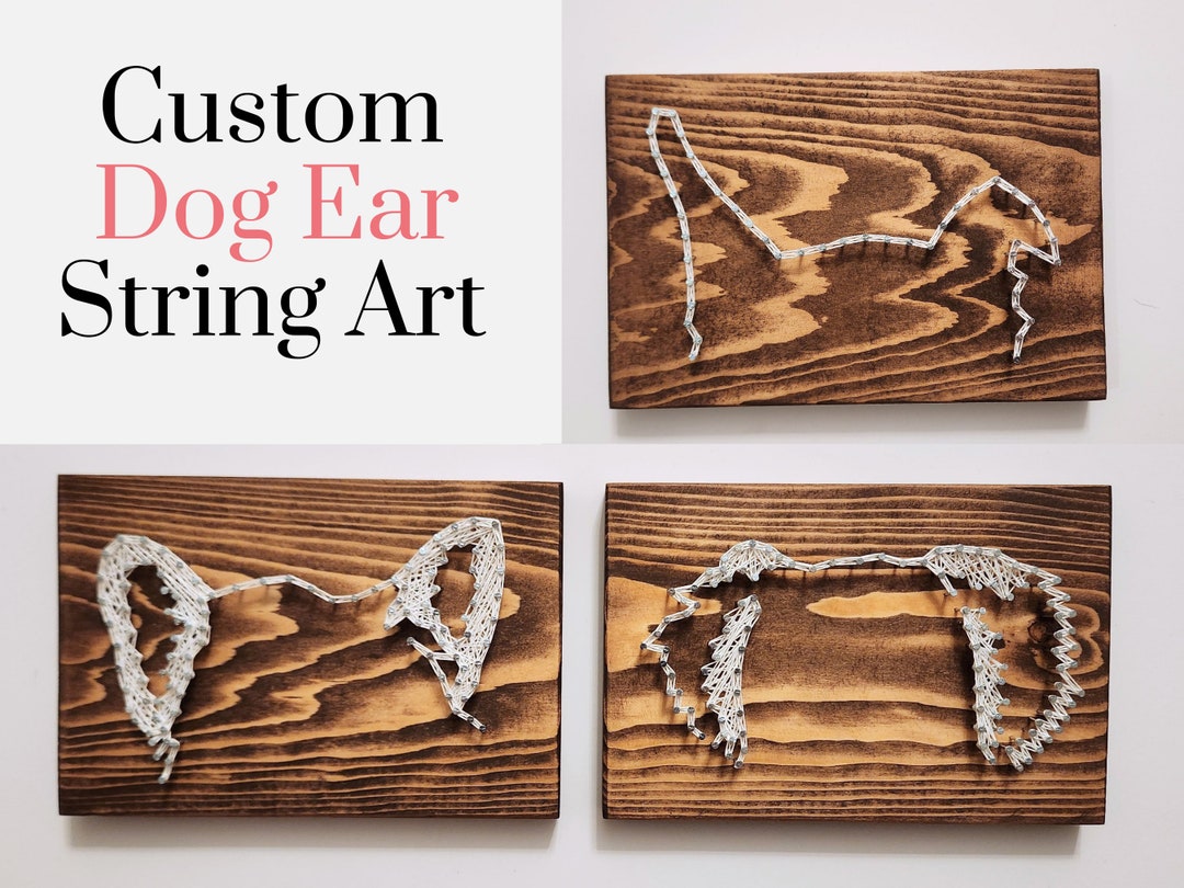 Dog Ears String Art Dog DIY String Art Kit Dog String Art - Etsy