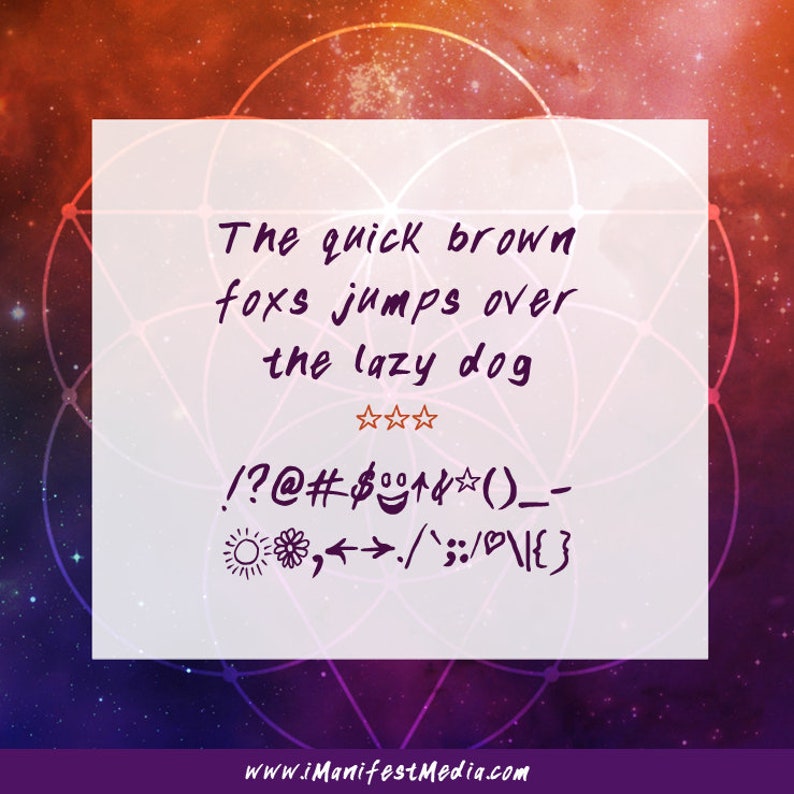 Affirmation Basic Handwriting Font - Etsy