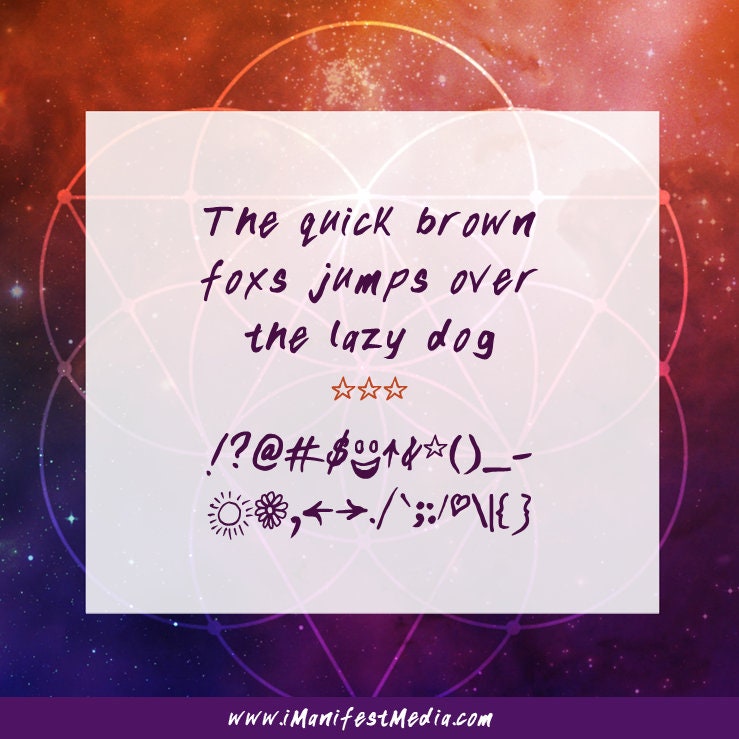 Affirmation Basic Handwriting Font - Etsy